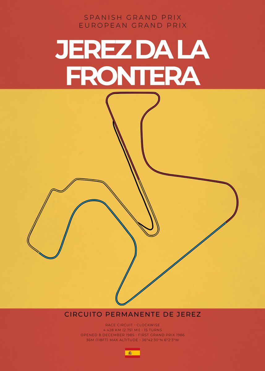 'Jerez da la Frontera' Poster, picture, metal print, paint by aio ...