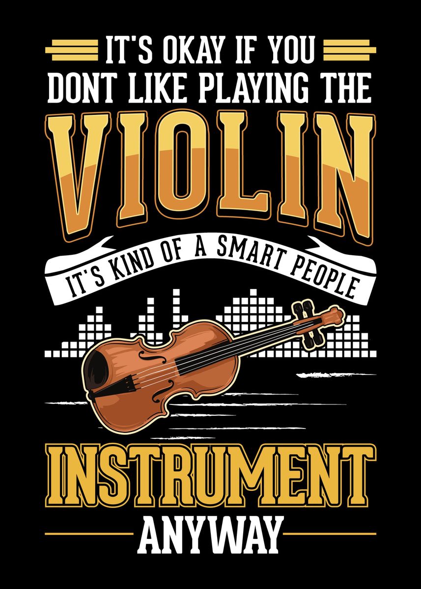 'Violin Fiddle Violinist' Poster, picture, metal print, paint by ...