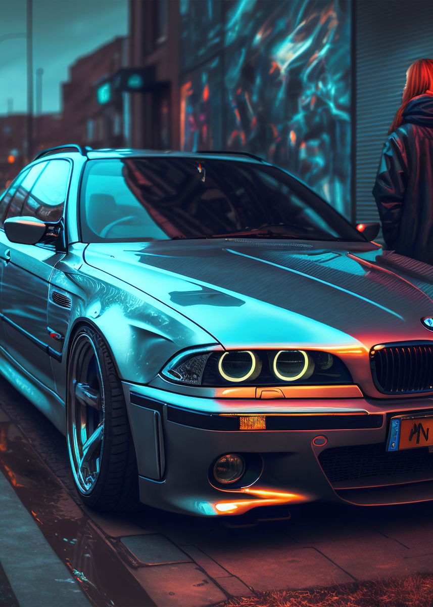 'Parked Up Streetside' Poster by Ryan Kasko | Displate