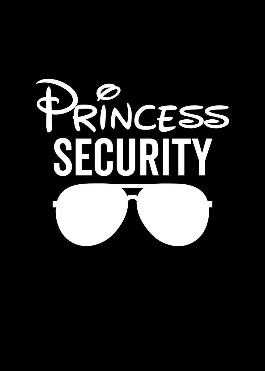 'Princess Security' Poster, picture, metal print, paint by Francois ...