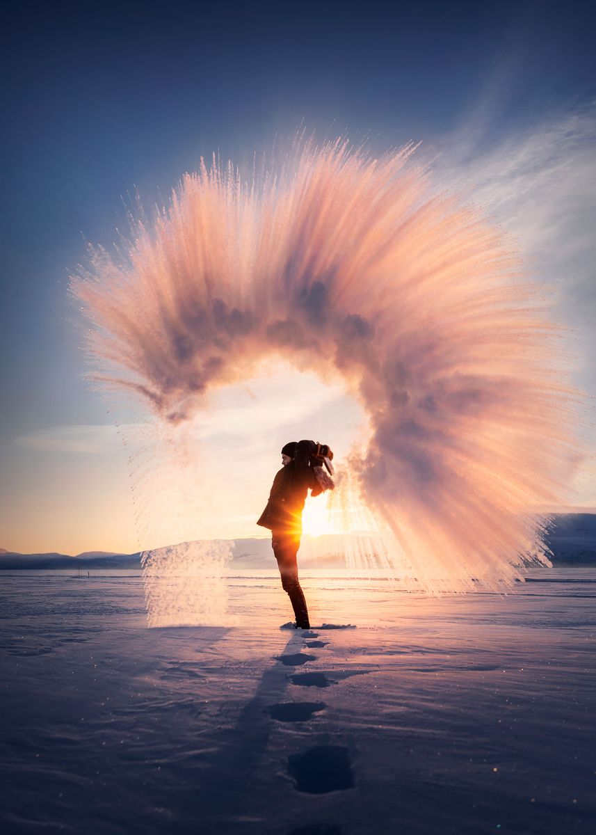 'Winter Freeze' Poster, picture, metal print, paint by Julius Kähkönen ...