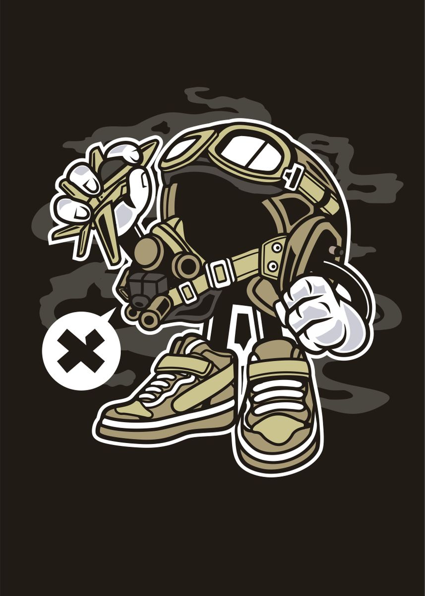 'Cartoon Illustration 22' Poster, picture, metal print, paint by Aloke ...