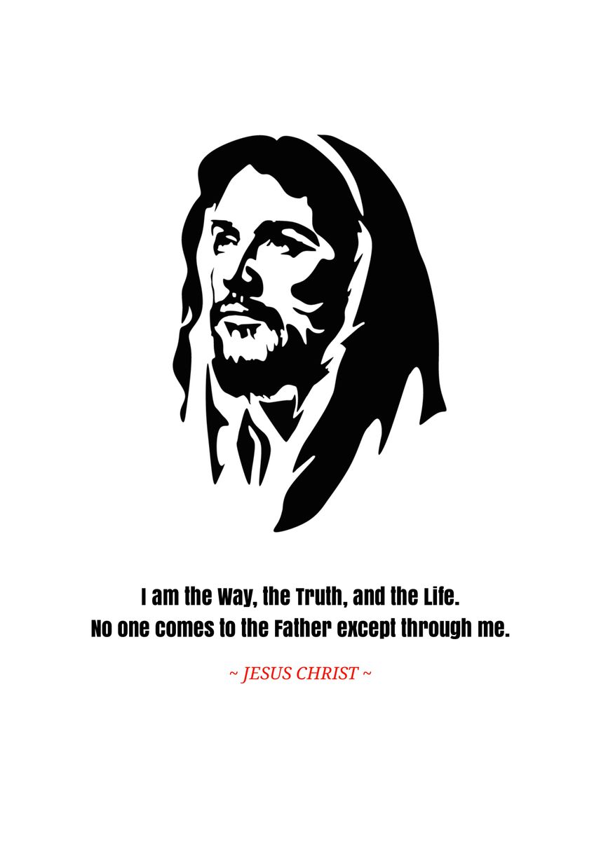 'quote jesus Christ ' Poster, picture, metal print, paint by ocill ...