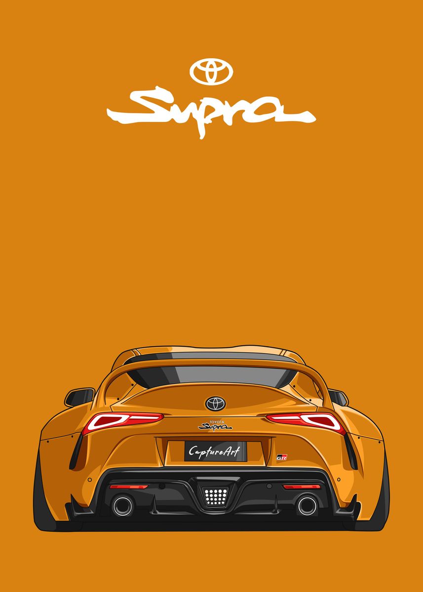 'Toyota supra GR' Poster, picture, metal print, paint by capture art ...
