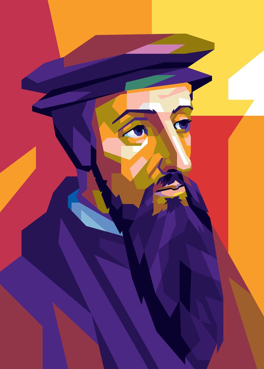 'John Calvinn' Poster, picture, metal print, paint by Erick Sato | Displate