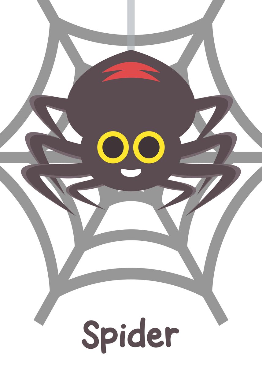 'spider ' Poster, picture, metal print, paint by Lunzii Art | Displate