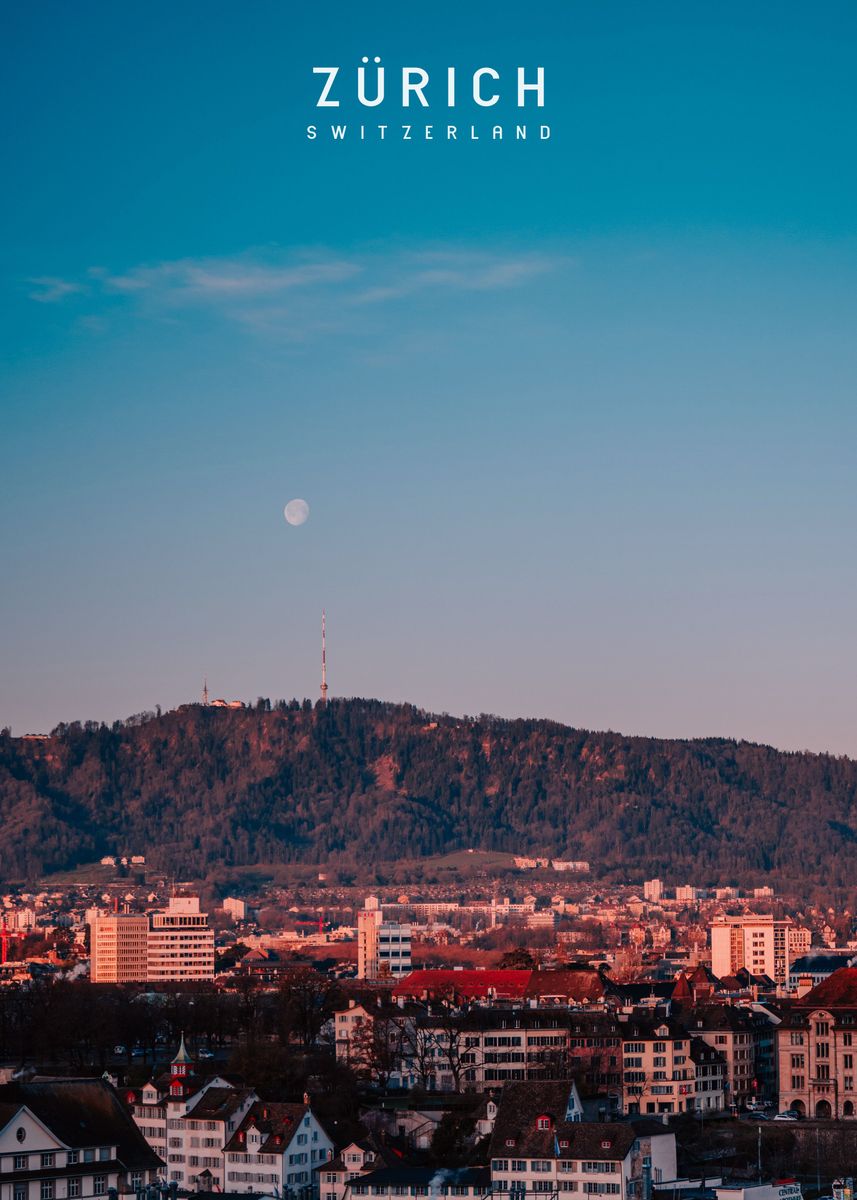 'Zurich ' Poster, picture, metal print, paint by Big City | Displate