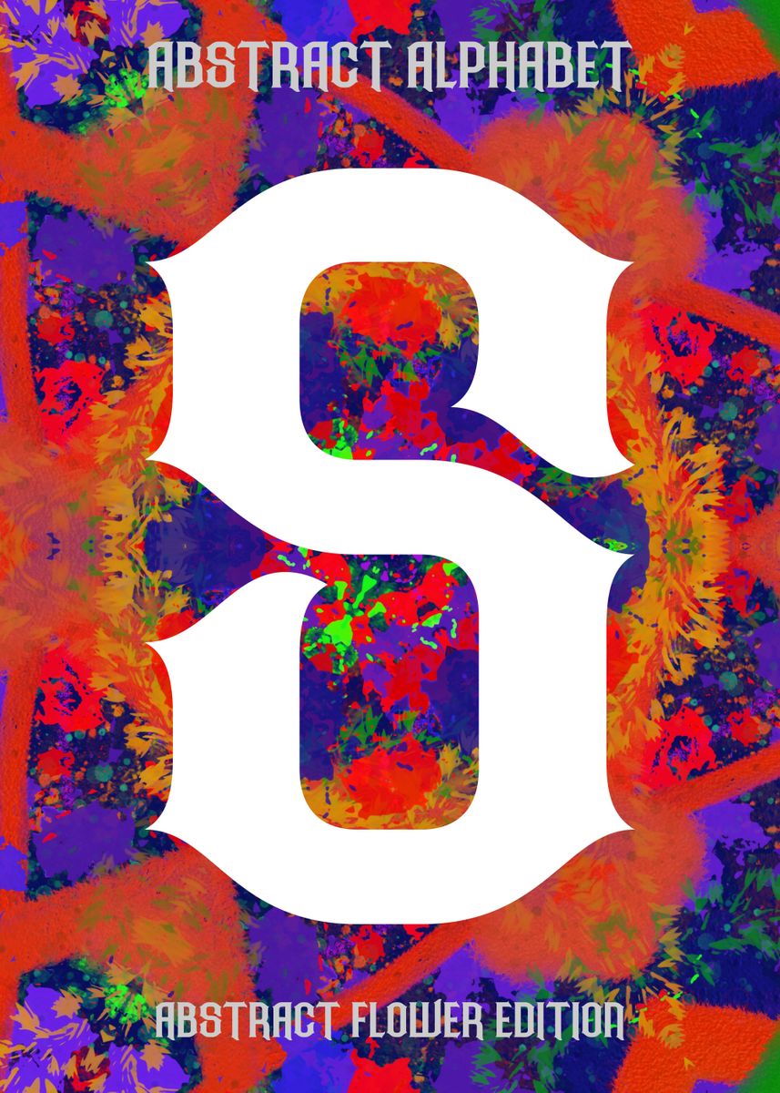 'Alphabet Letter S' Poster, picture, metal print, paint by Shichiro Ken ...