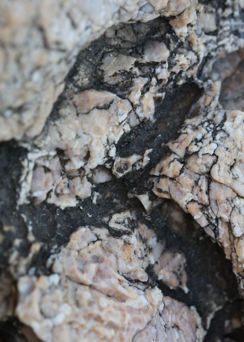 'Rocks abstract macro view' Poster, picture, metal print, paint by ...