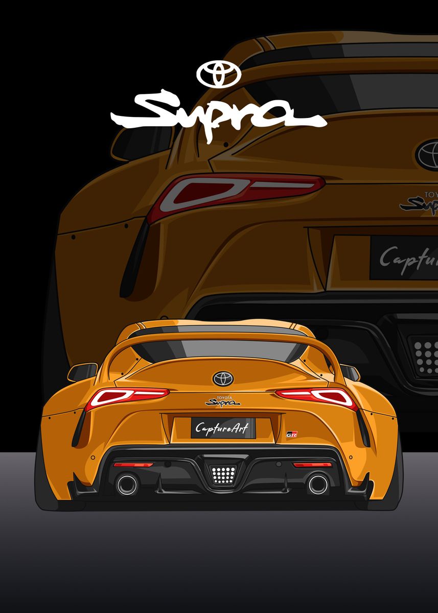 'Toyota supra GR' Poster, picture, metal print, paint by capture art ...