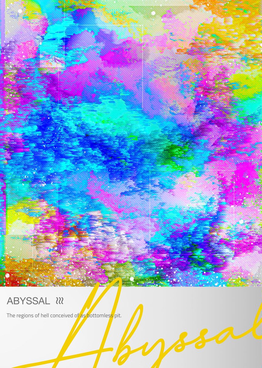 'Abyssal' Poster, picture, metal print, paint by Mellow | Displate