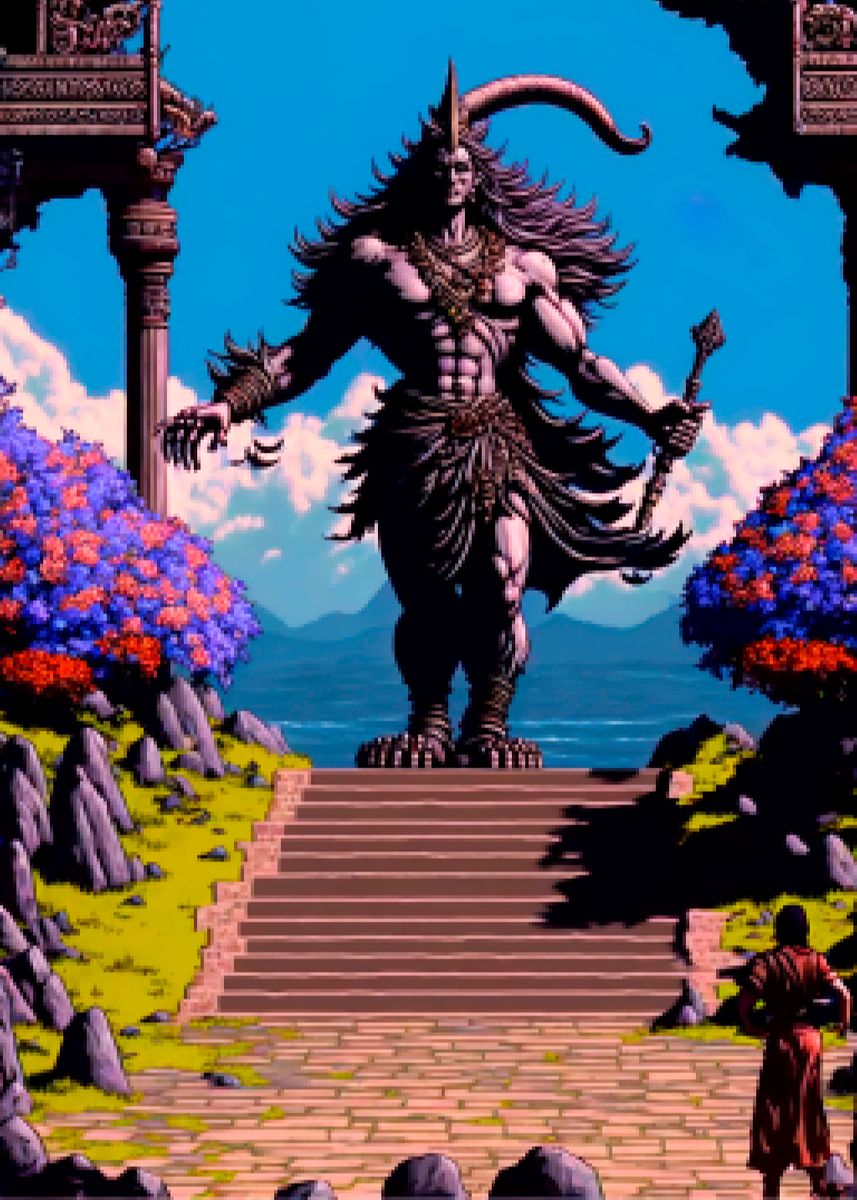 'REBORN GOD' Poster, picture, metal print, paint by Atomic Atelier ...