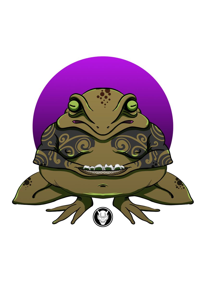 'Japanese Toad' Poster, picture, metal print, paint by Atanas Popovski ...