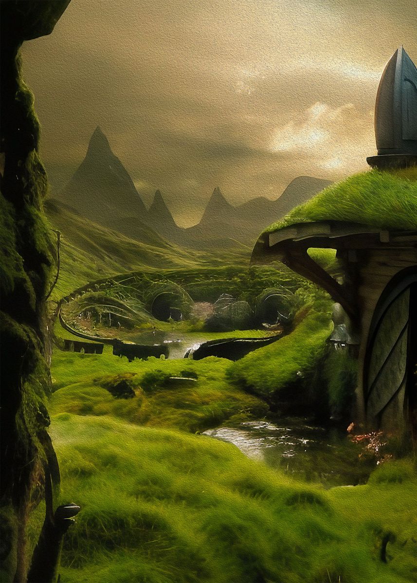 'Magic valley' Poster, picture, metal print, paint by Finn Vidtak ...