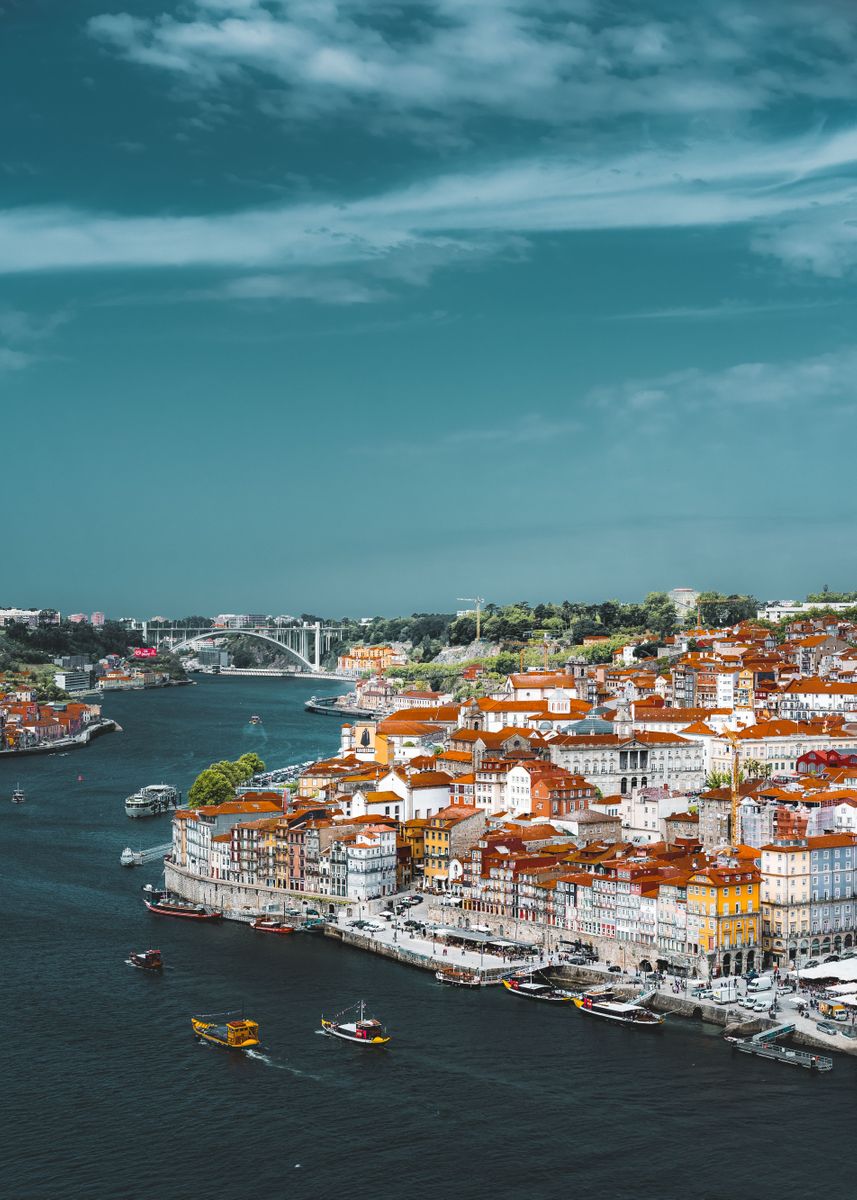 'Porto' Poster, picture, metal print, paint by Stefan Becker | Displate