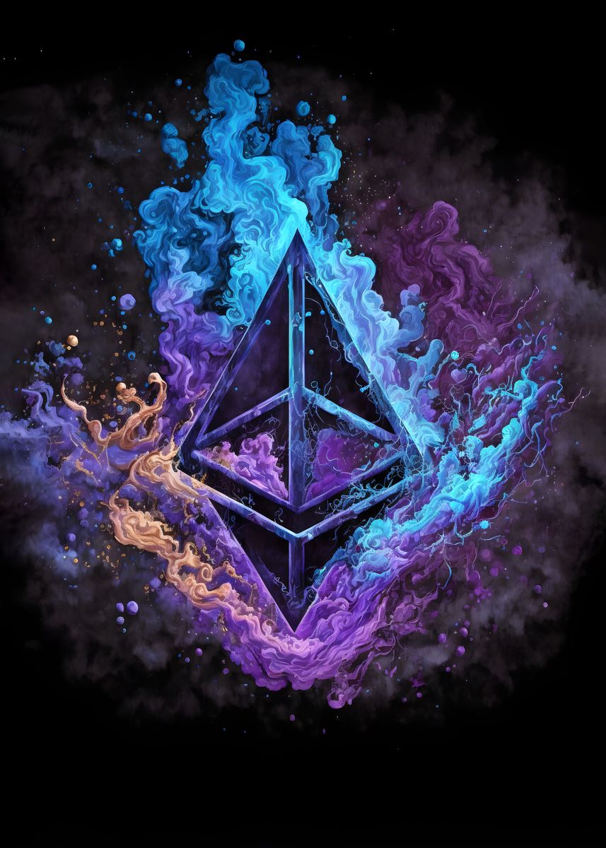 'Ethereum Crypto' Poster, picture, metal print, paint by Valter Shabani ...