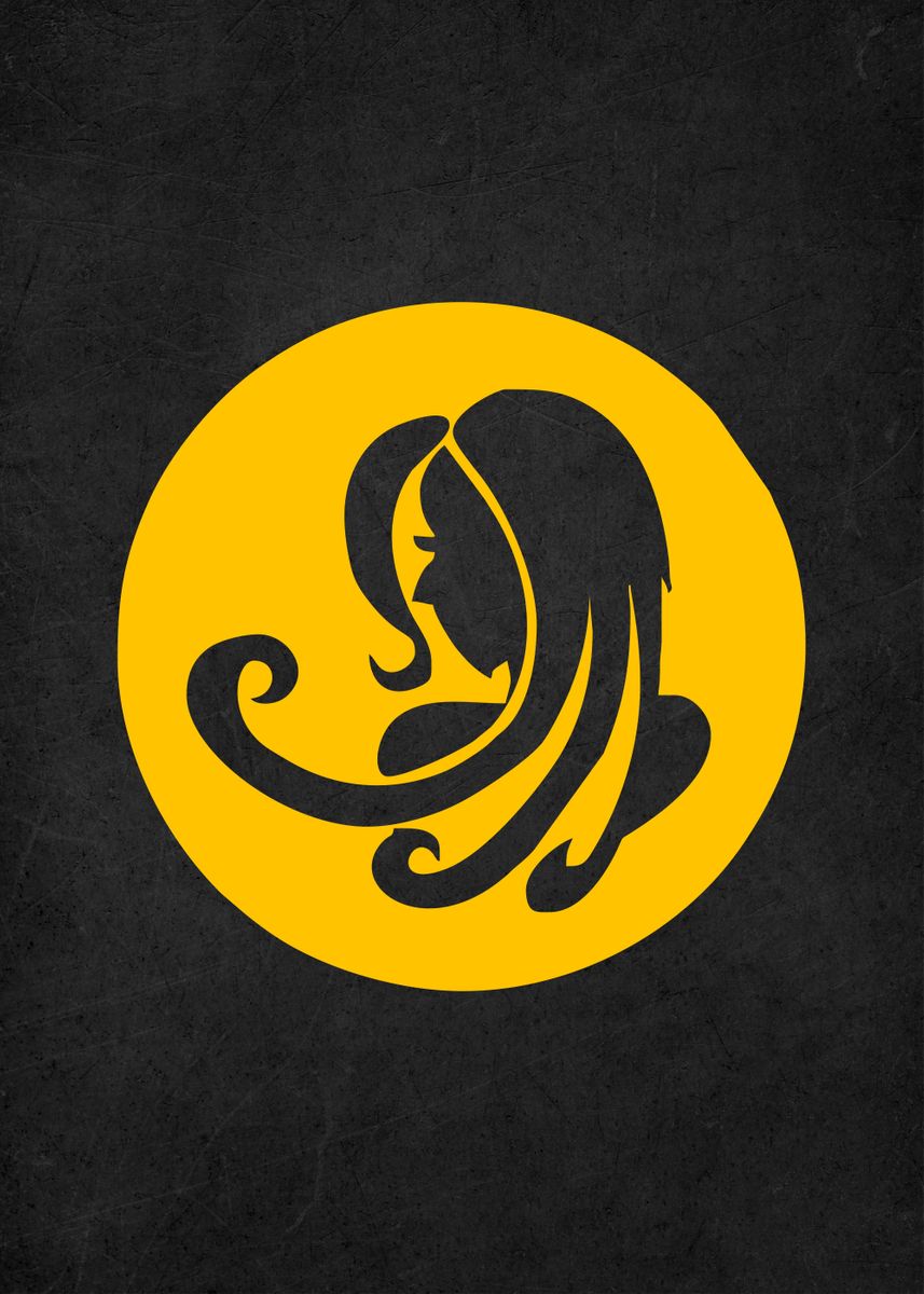 'horoscope sign badges' Poster, picture, metal print, paint by ...