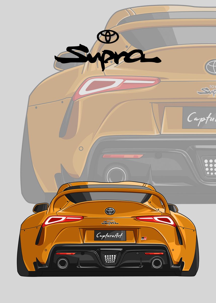 'Toyota supra GR' Poster, picture, metal print, paint by capture art ...