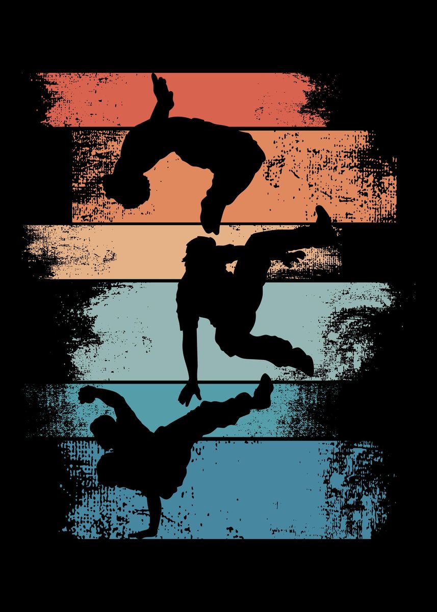 'Retro Breakdancing' Poster by professionaldesigns | Displate