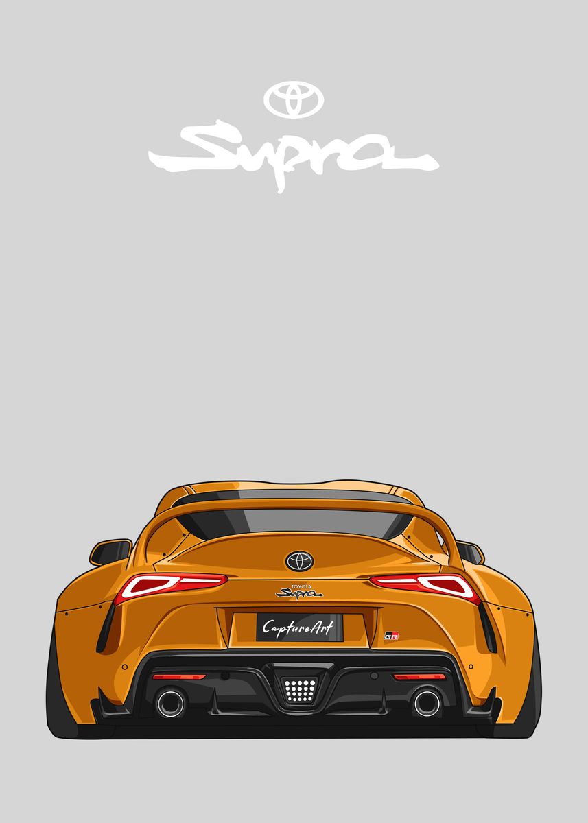 'Toyota supra GR' Poster by capture art | Displate