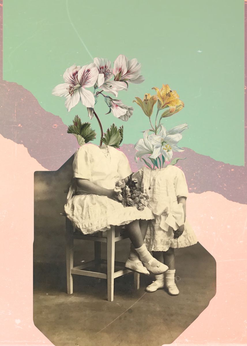 'Spring Hope collage' Poster, picture, metal print, paint by Victoria ...