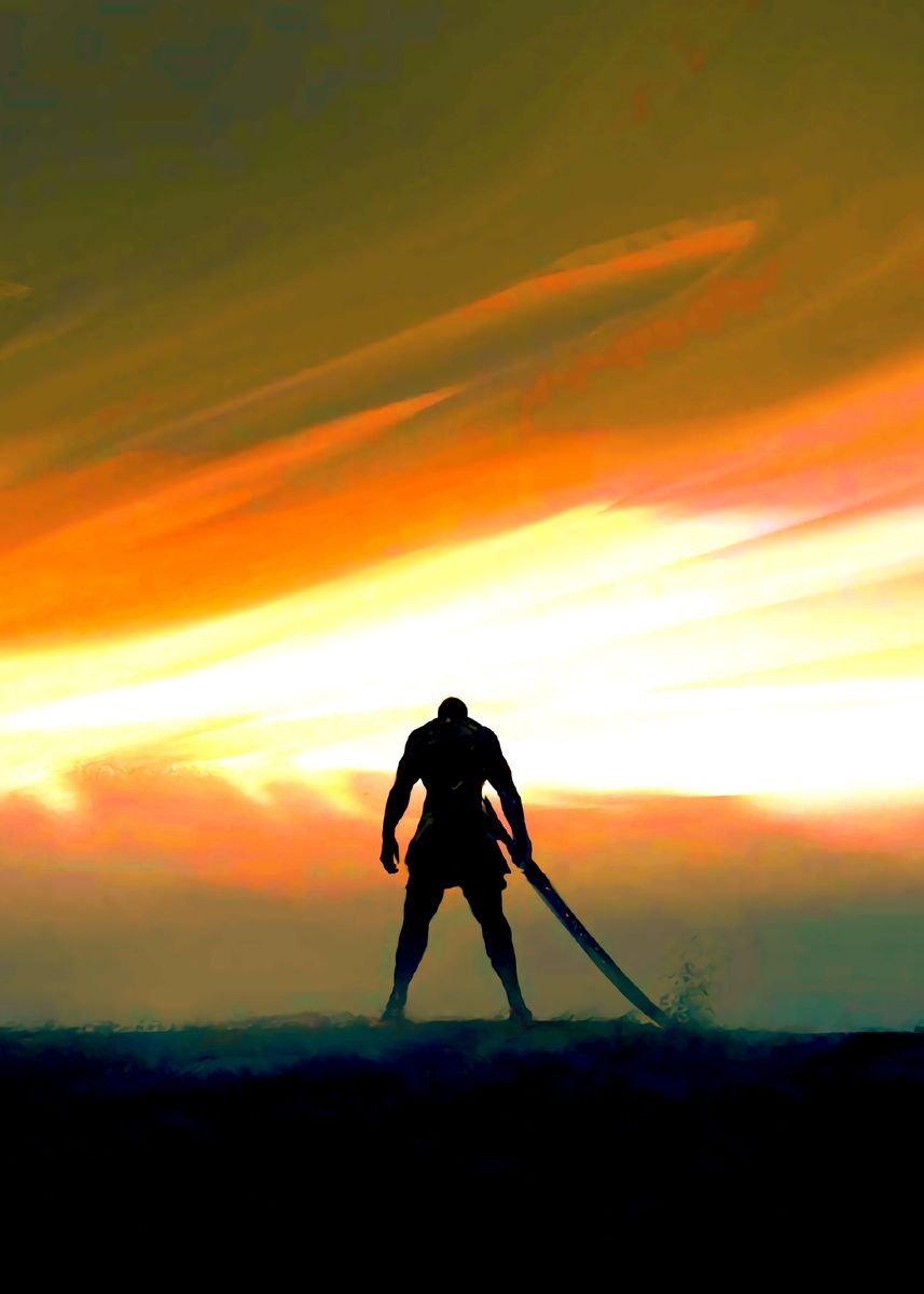 'Ghost Blade' Poster, picture, metal print, paint by Chomsul | Displate