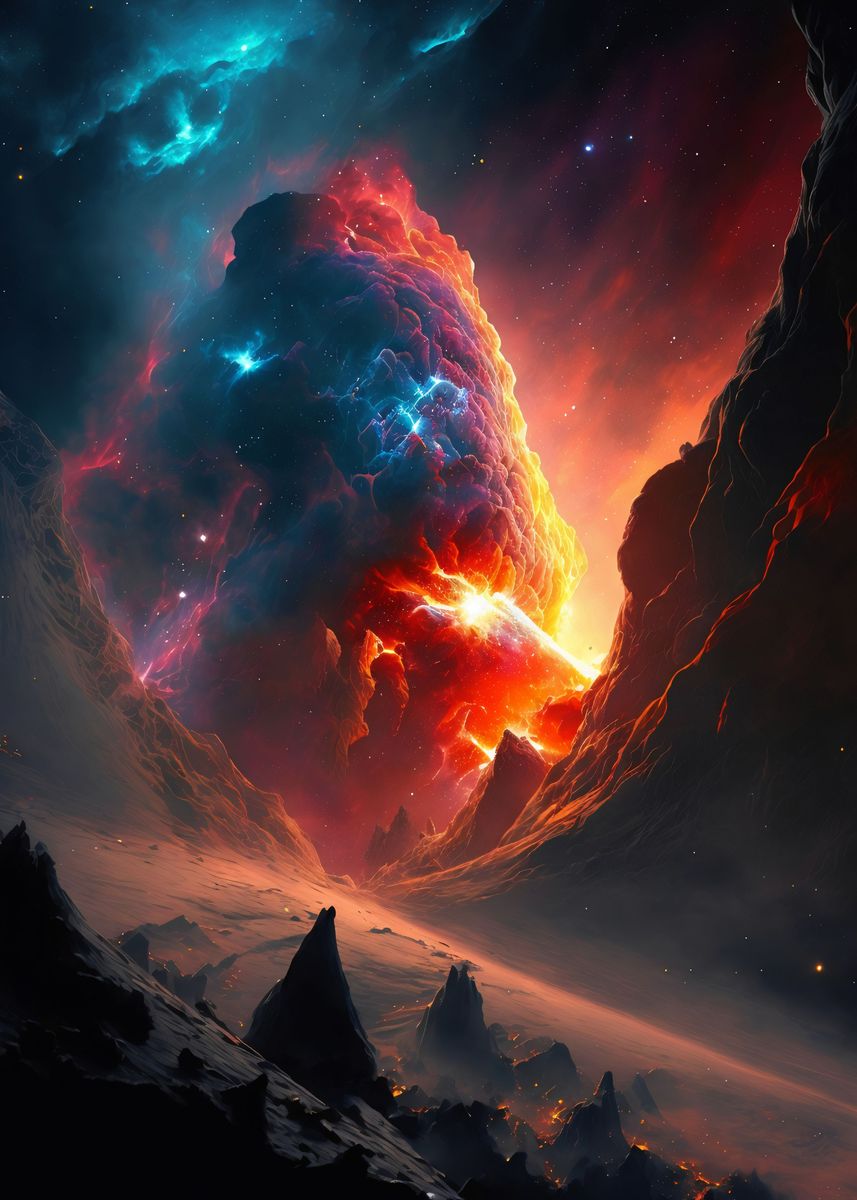 'Apocalypse Space Art' Poster, picture, metal print, paint by ...