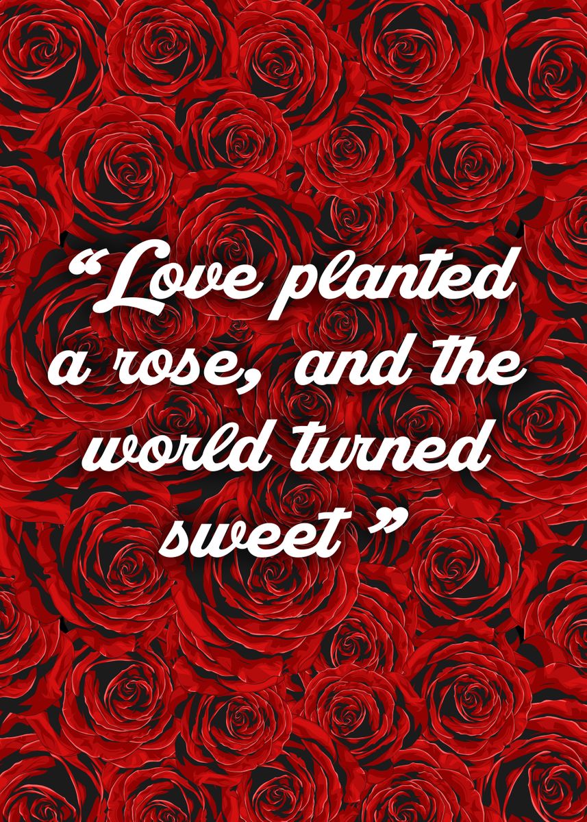 'Rose' Poster, picture, metal print, paint by Mark Eraldo | Displate