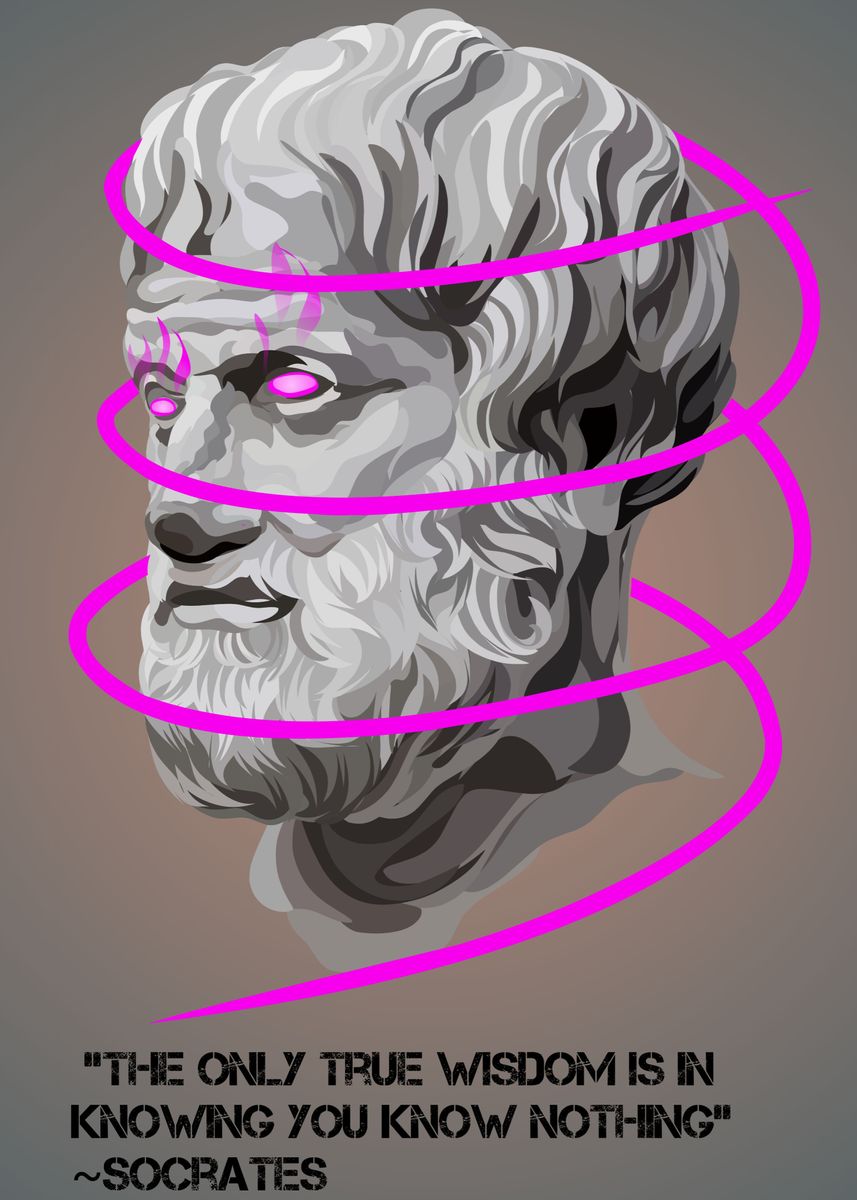 'Socrates quote ' Poster, picture, metal print, paint by Angga widodo ...