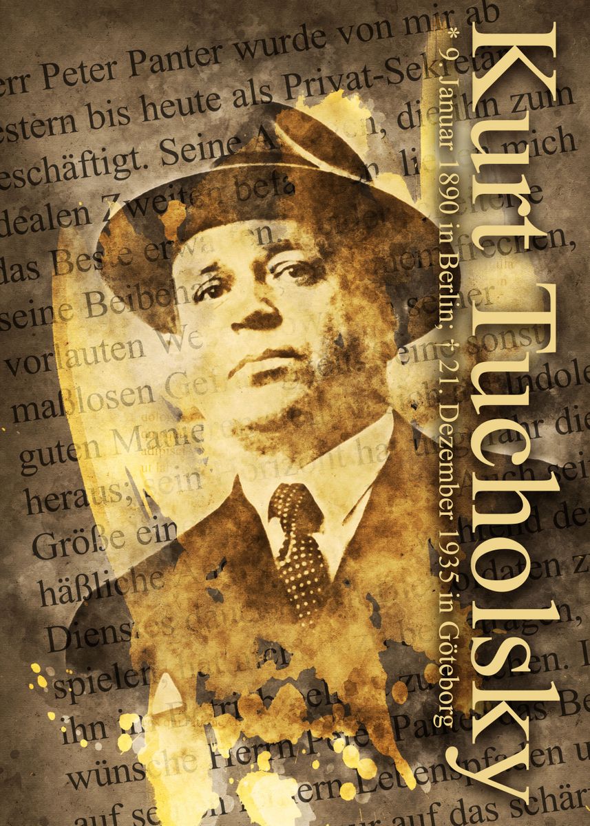 'Kurt Tucholsky' Poster by Petra Rommelfanger | Displate