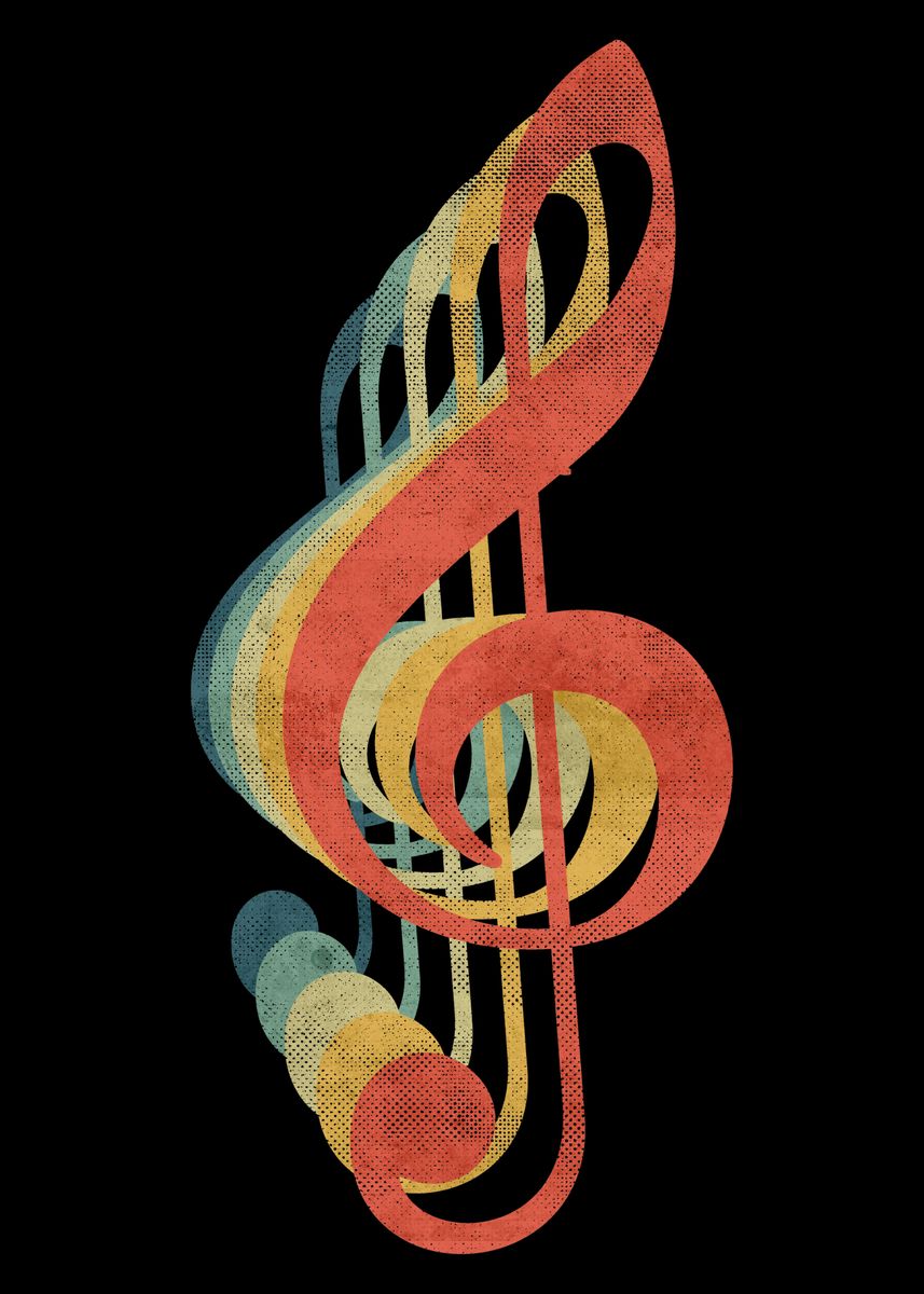 'GKlav Retro Vintage Color' Poster, picture, metal print, paint by El ...