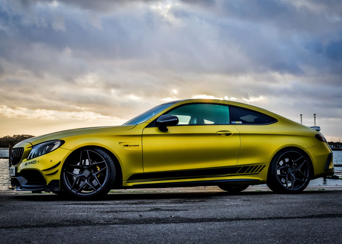 'Mercedes C63' Poster by Tom Waters | Displate