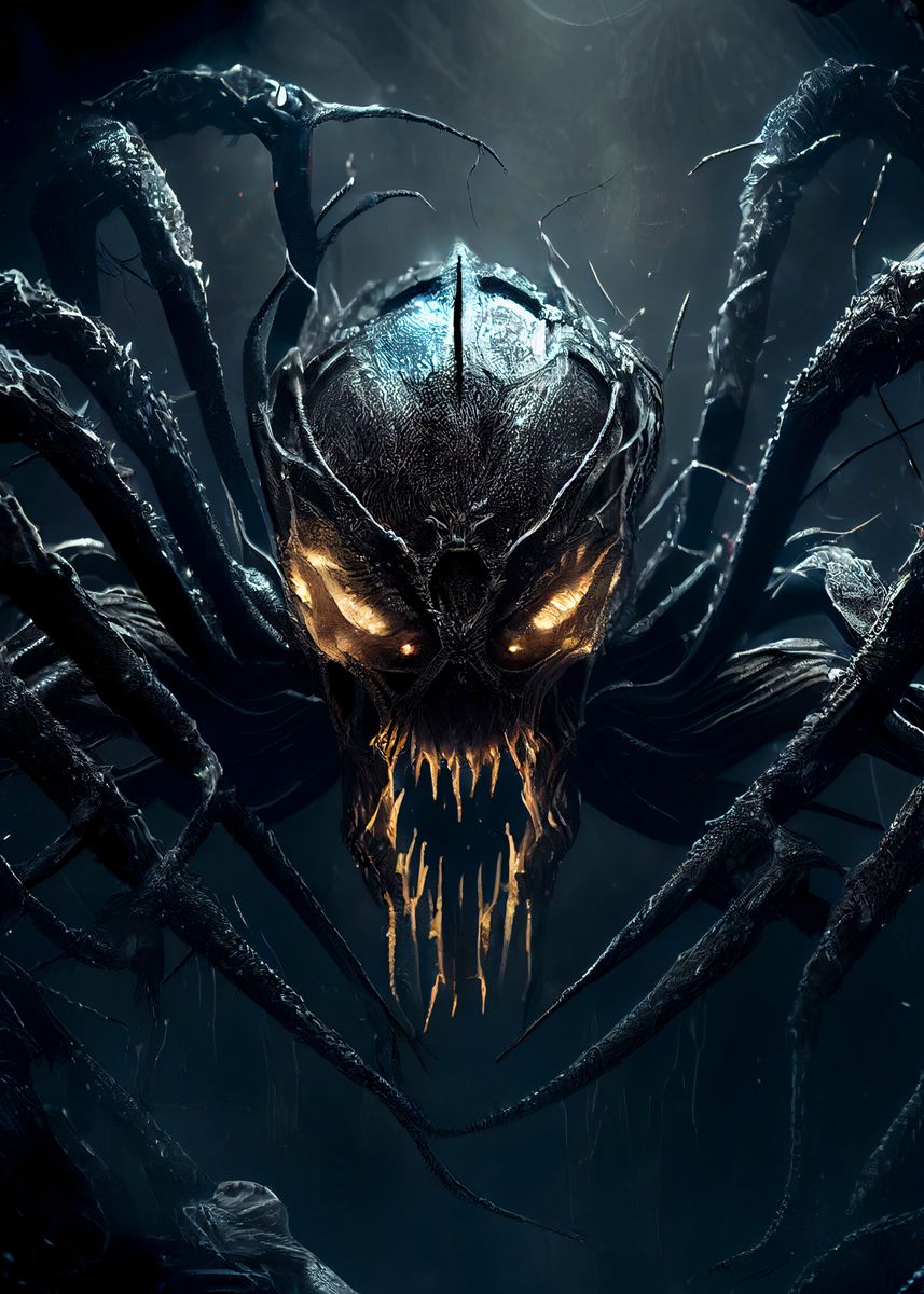 'The Alien Spider' Poster, picture, metal print, paint by Panther ...