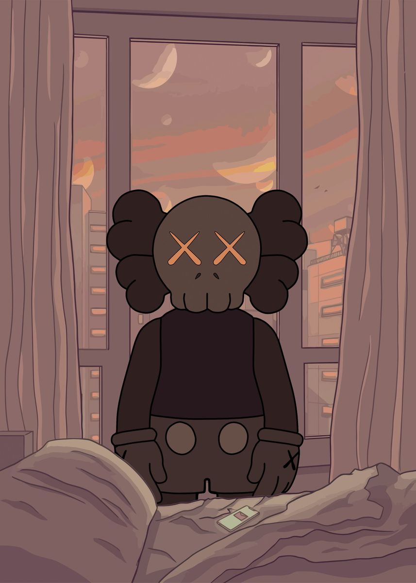 'wake up kaws' Poster by Pen Demic | Displate