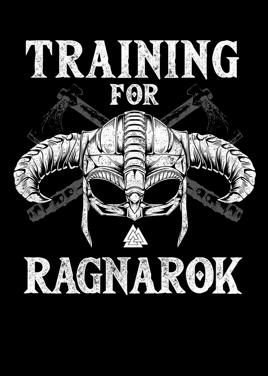 'Training for Ragnarok' Poster, picture, metal print, paint by biNutz ...