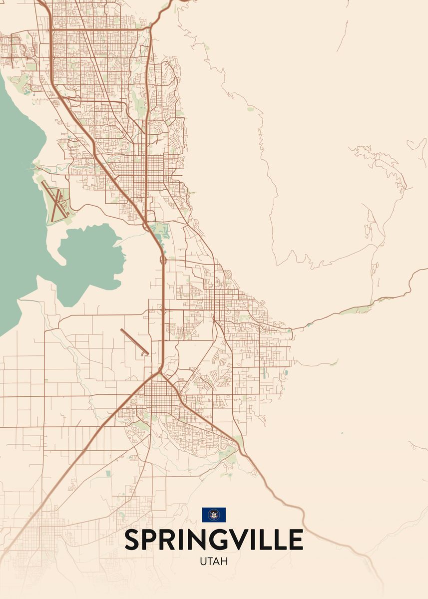 'Springville UT' Poster, picture, metal print, paint by IMR Designs ...