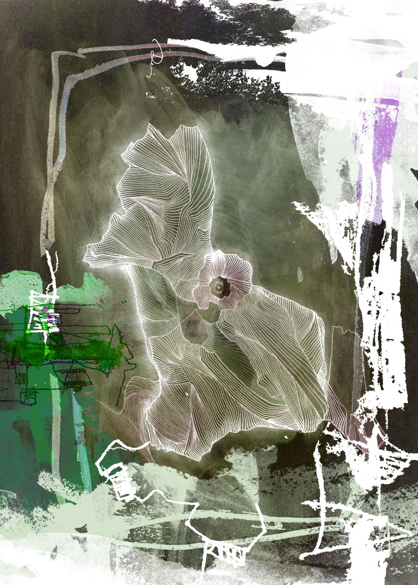 'White Butterfly' Poster, picture, metal print, paint by Denis Tenev ...