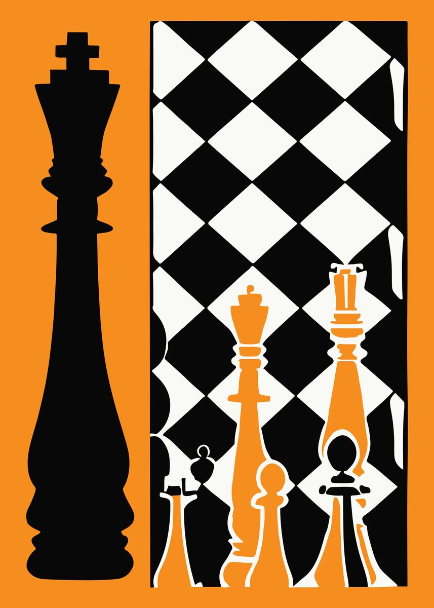 'Classy Chess Poster' Poster, picture, metal print, paint by ...