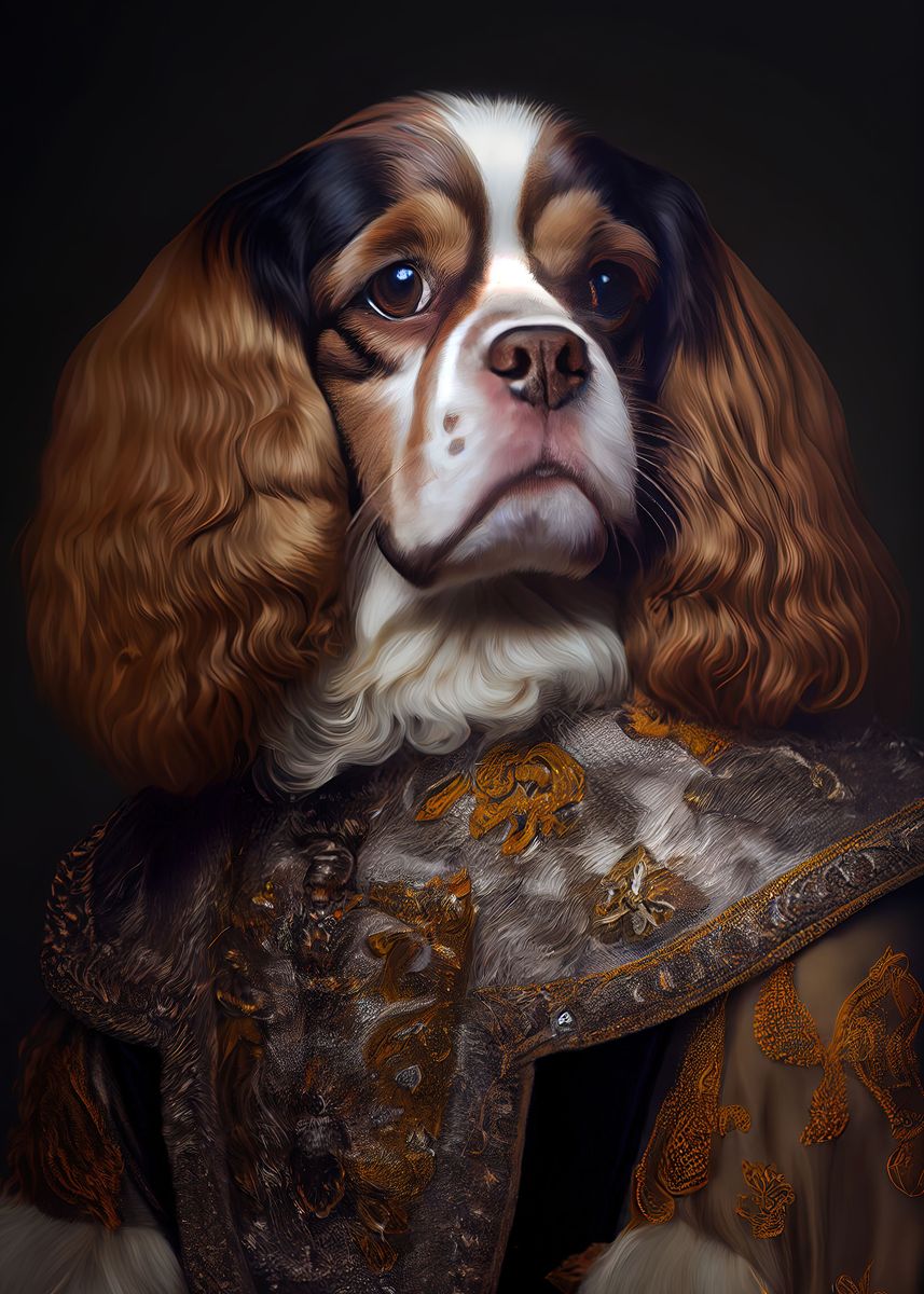 'Cavalier King Charles' Poster, picture, metal print, paint by Swan Dee ...