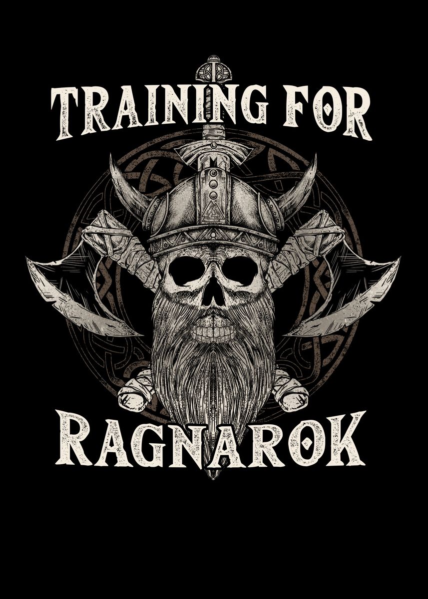 'Training for Ragnarok' Poster, picture, metal print, paint by biNutz ...