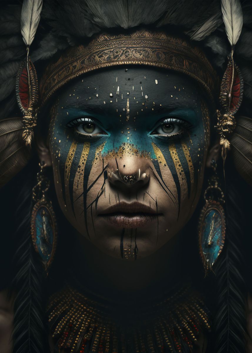 'Ancient tribe' Poster, picture, metal print, paint by Oleksandr ...