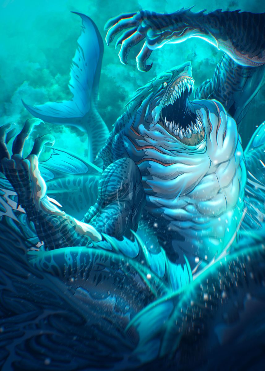 'Leviathan' Poster, picture, metal print, paint by Febryan Graves ...