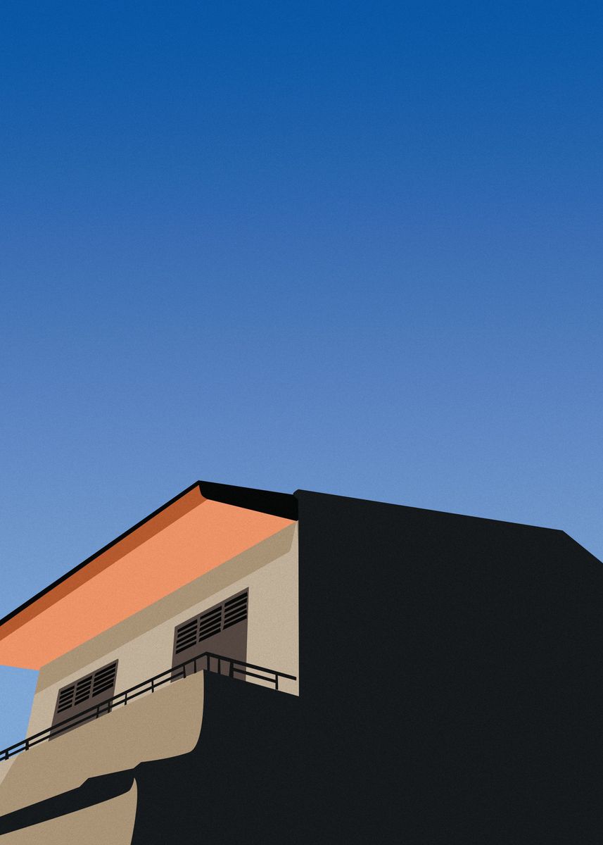 'simple house' Poster, picture, metal print, paint by hafis ardiansyah ...