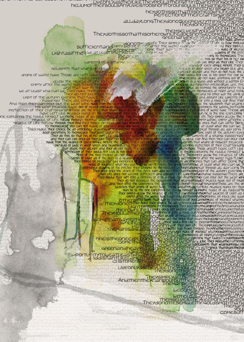 'The Man' Poster by Denis Tenev | Displate