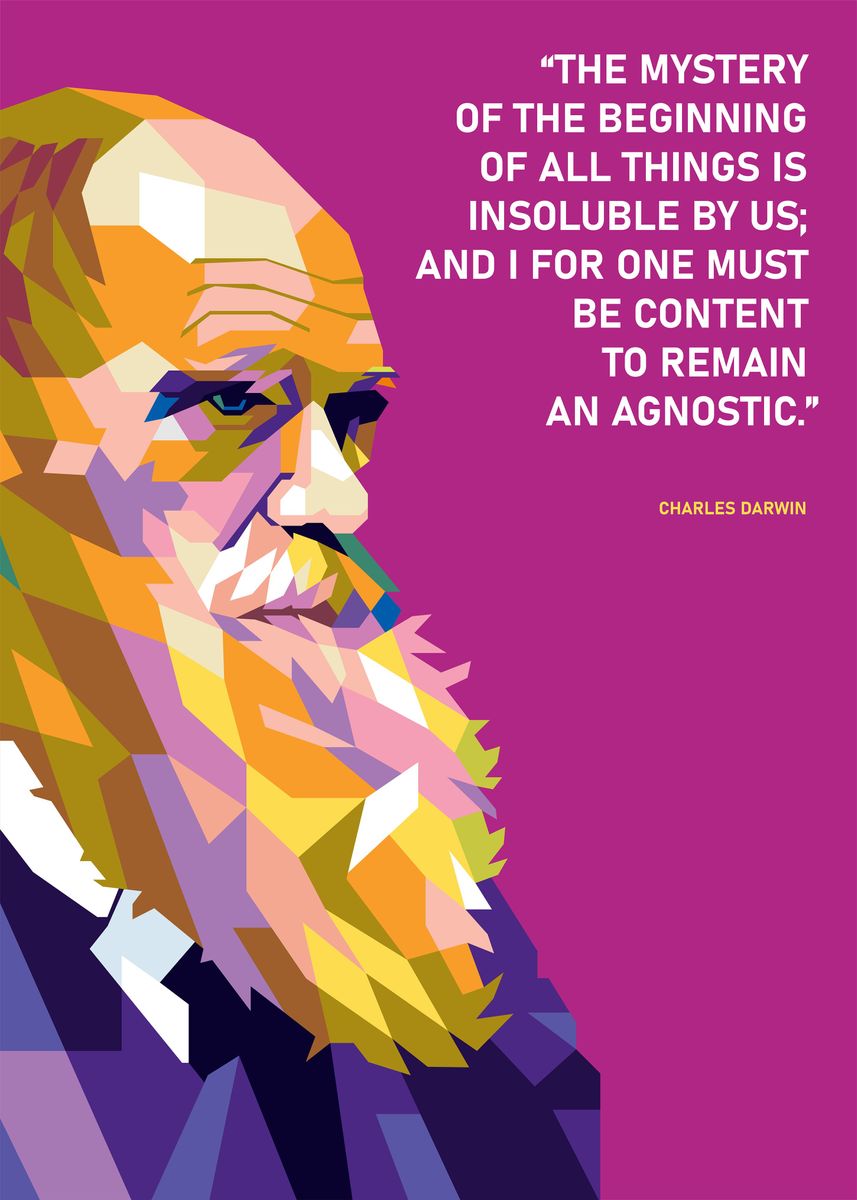'Carles Darwin Quotes' Poster, picture, metal print, paint by Erick ...