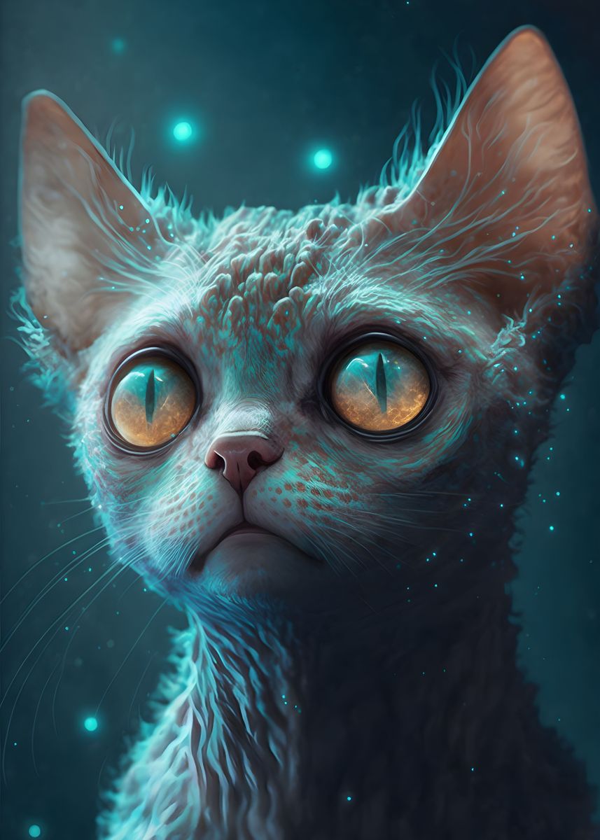 'Catception' Poster by Black Eyed | Displate
