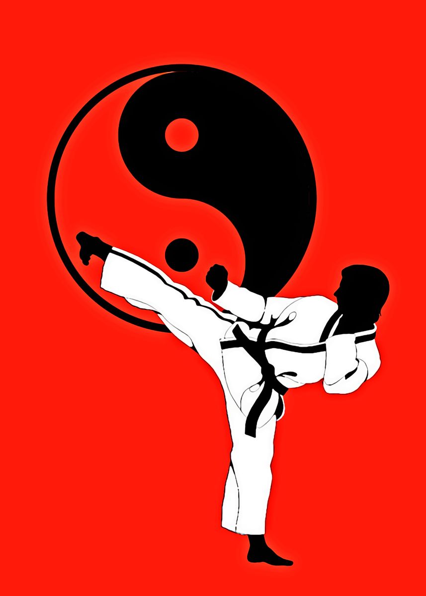 'YIN YANG FIGHT' Poster by PLUOCK KOK | Displate