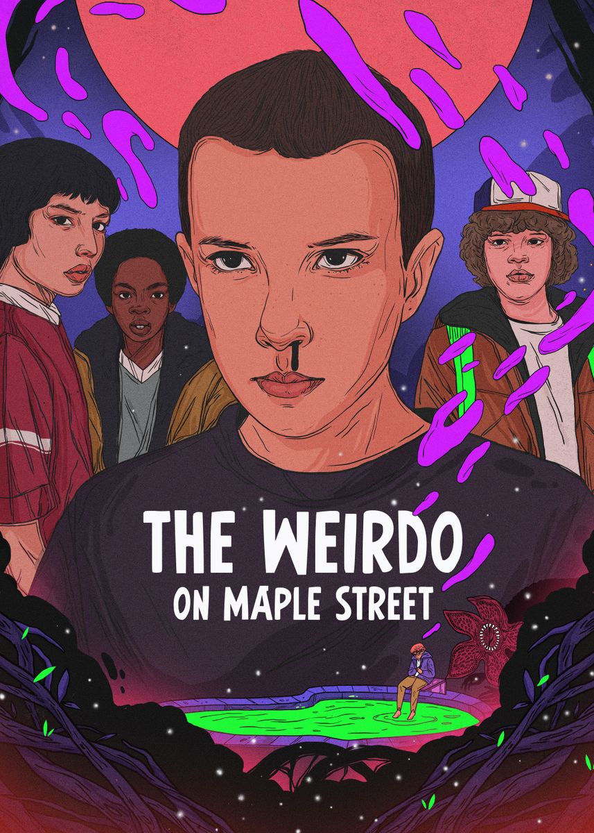 'The Weirdo on Maple Street' Poster, picture, metal print, paint by ...