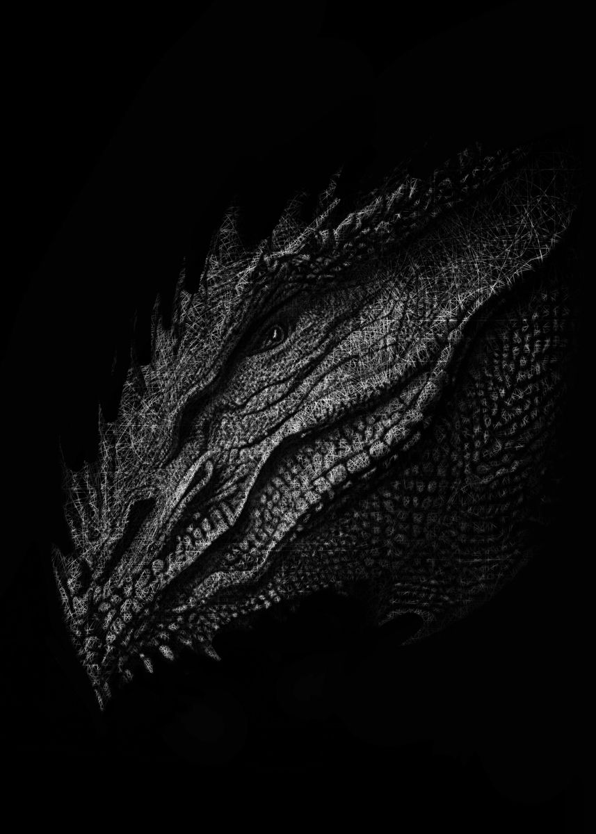 'The Dragon Spirit' Poster by Shamoon Ibrahim Rasheed | Displate