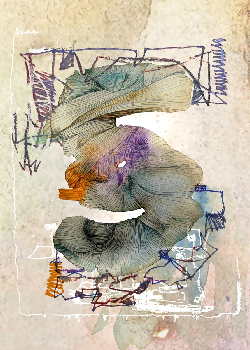 'Between Space' Poster, picture, metal print, paint by Denis Tenev ...